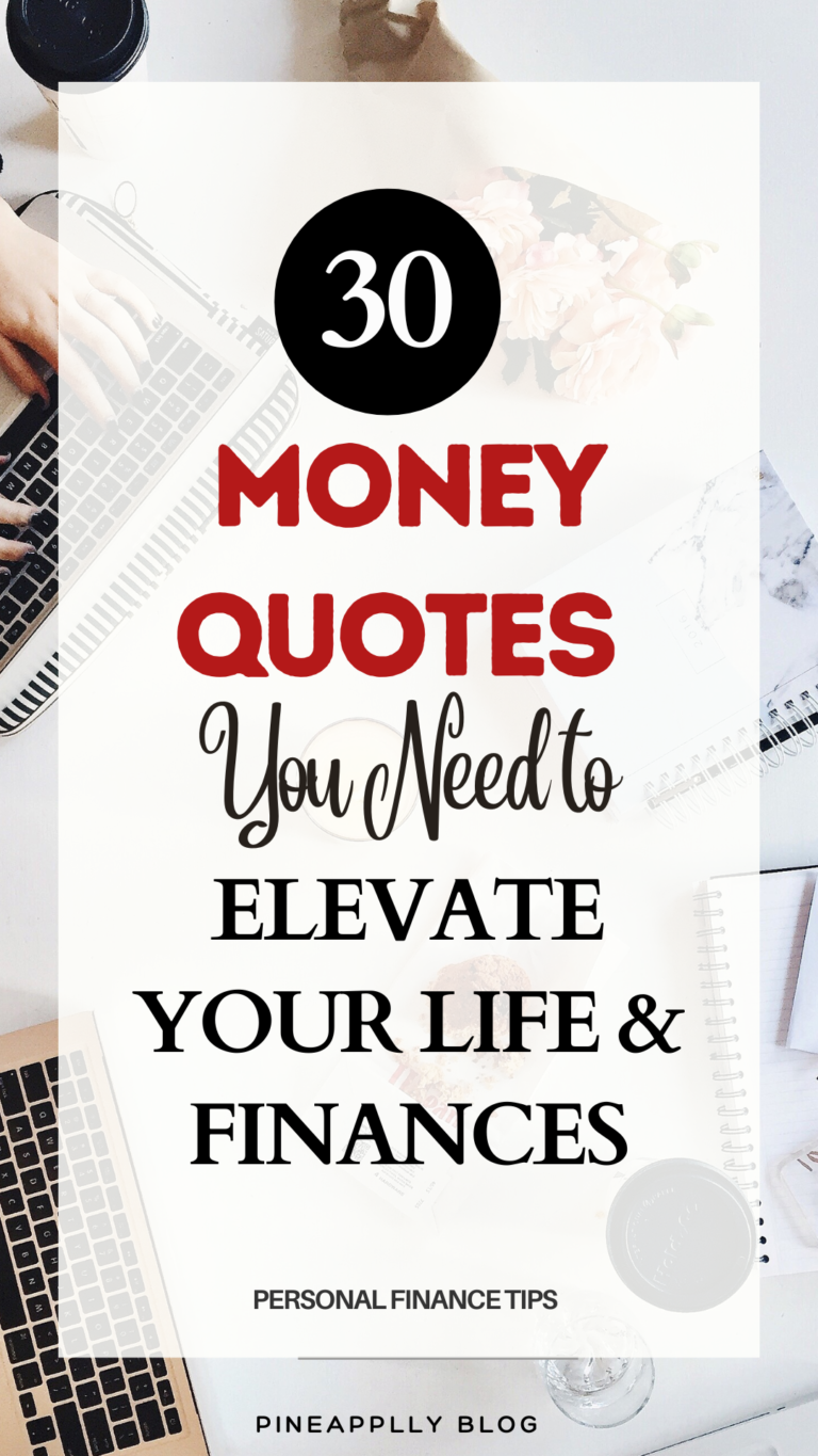 30 Money Quotes that will Elevate Your finances - Pineapplly