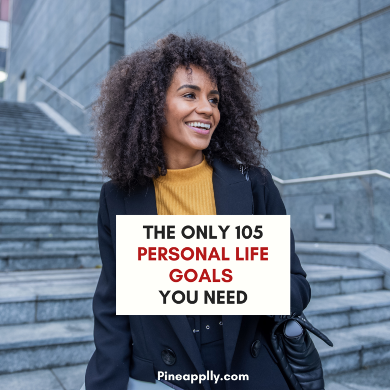 105 Personal Life Goals for Successful Women - Pineapplly